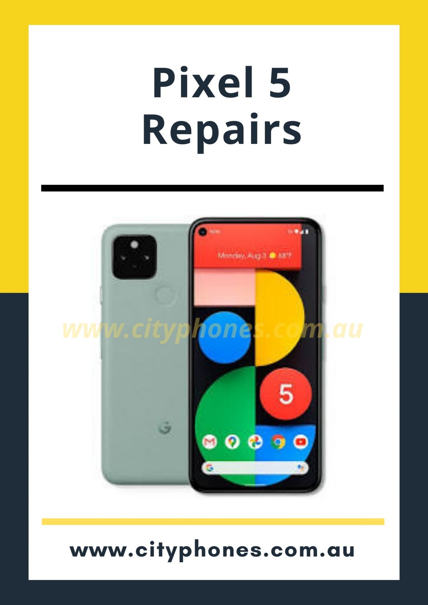 Google Pixel 5 Screen Repair Melbourne and Battery Repair