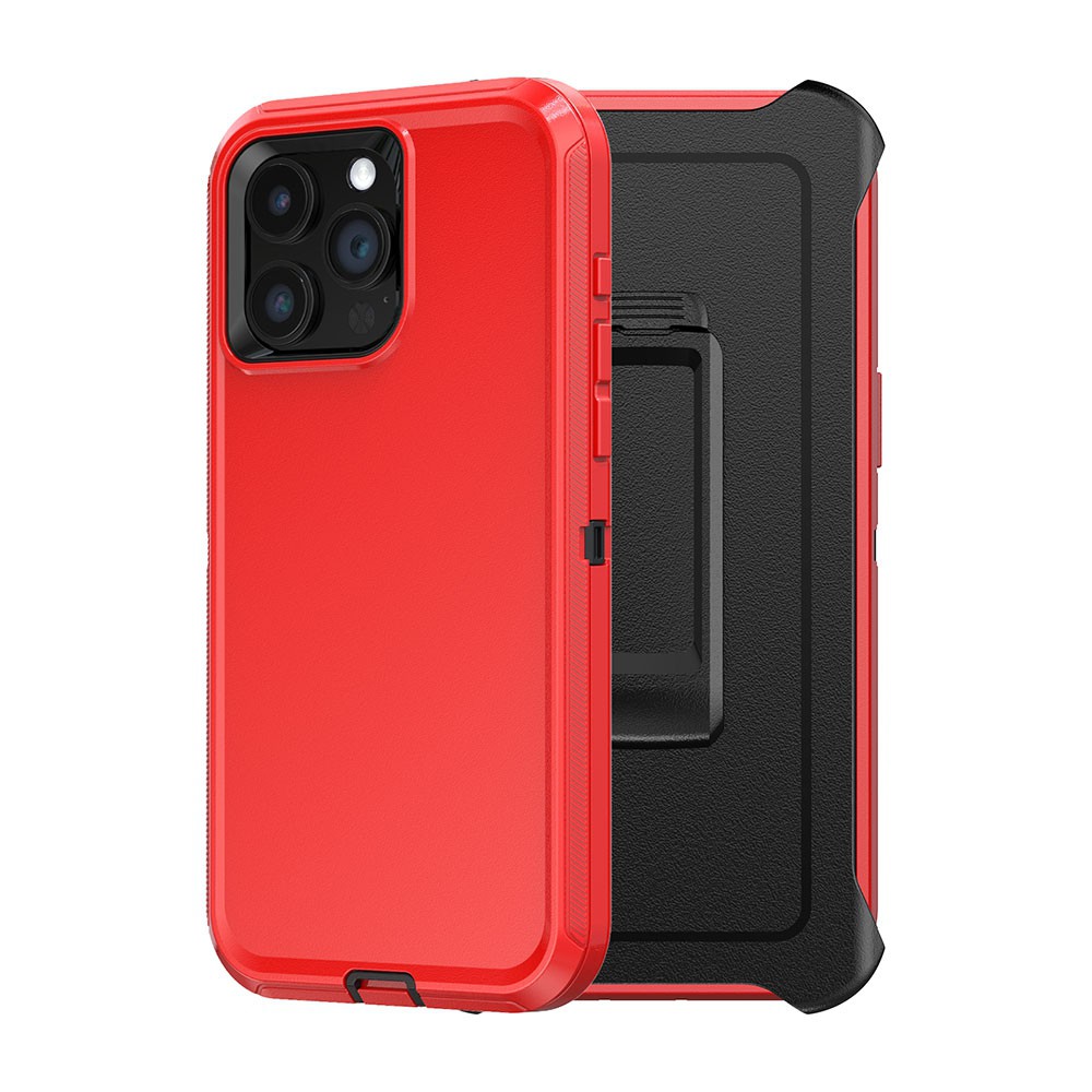 Shockproof Robot Armor Hard Plastic Case with Belt Clip for iPhone 15 ...